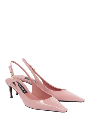 Dolce & Gabbana Leather Slingback Pumps - Pink