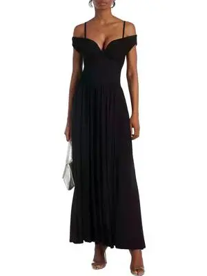 Simkhai Amarantha Off-shoulder Maxi Dress - Black