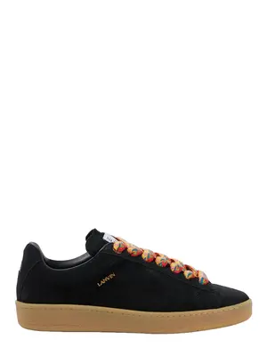 LANVIN Curb Lite Suede Sneakers - Black