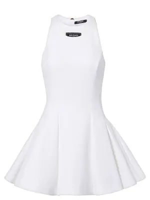 Balmain Halterneck Minidress - White