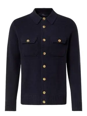 Arch4 Redcar Cashmere Cardigan - Blue