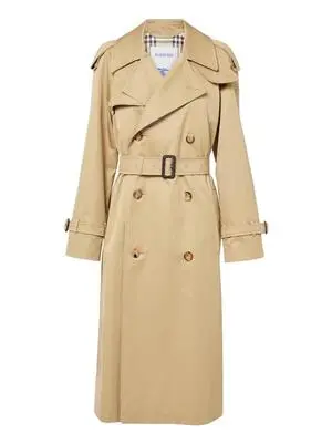 BURBERRY Burberry Belted Cotton Gabardine Trench Coat