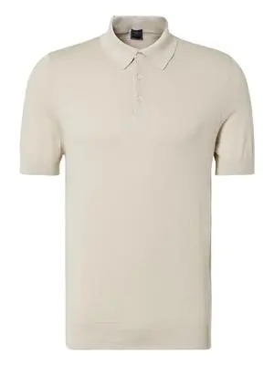 Fedeli Cotton Polo Shirt - Beige