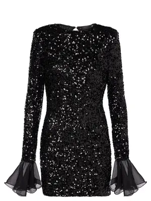 Remain Birger Christensen Sequined Minidress - Black