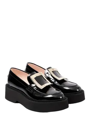 ROGER VIVIER Viv' Rangers Platform Loafers - Black