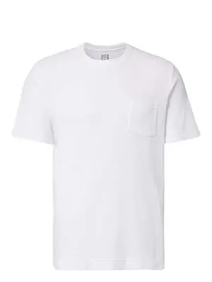 Fedeli Cotton Terry T-shirt - White