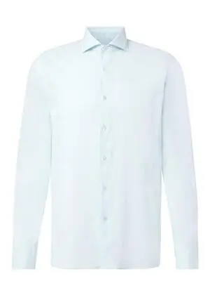 Fedeli Cotton-blend Shirt - Blue