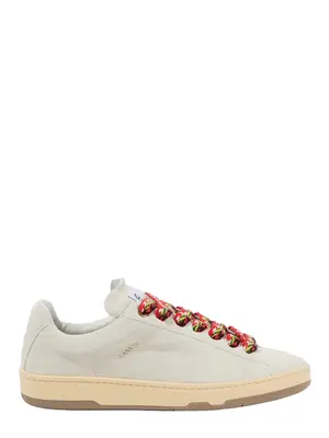 LANVIN Curb Lite Suede Sneakers - White