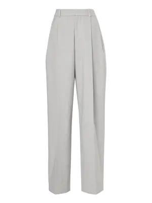 Jacquemus Curzio Mid-rise Wide-leg Trousers - Grey