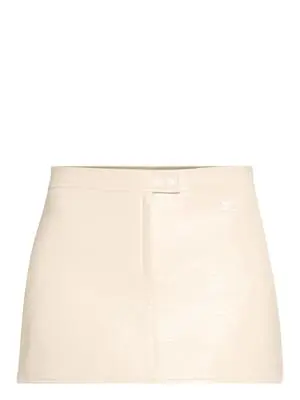 COURREGES Courreges Vinyle Reedition Mini Skirt Cream