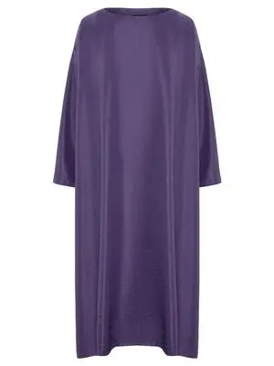 Eskandar Wide A-Line Scoop Neck Dress Tincture