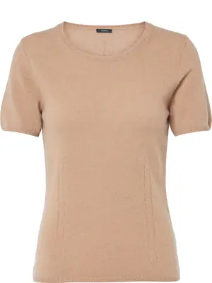 JOSEPH Cashmere T-shirt Camel
