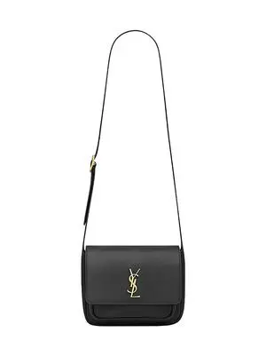 Saint Laurent Niki Satchel Shoulder Bag - Black Smooth Leather/gold