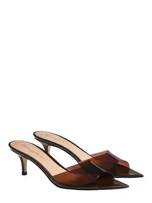 GIANVITO ROSSI Elle 55 Mules - Brown Tpu