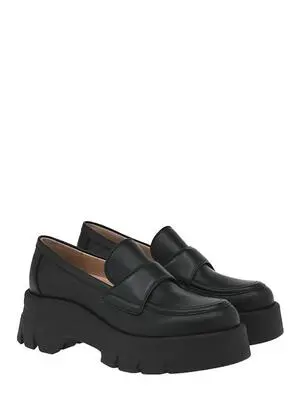 GIANVITO ROSSI Farren Mocassin - Black Calf Leather