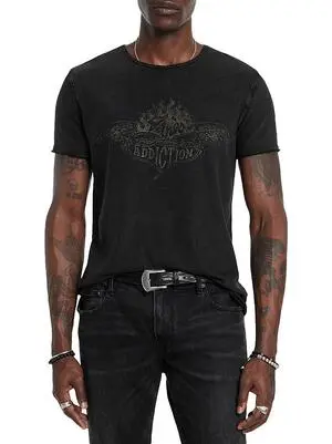 John Varvatos Jane's Addiction Raw Edge Tee - Black