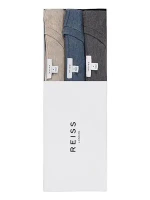 REISS Bless Regular Fit Tee, Pack Of 3 - Multi Melange