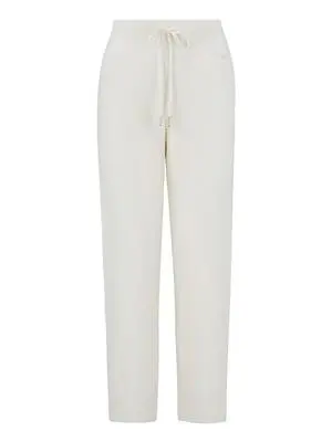 Moncler Wool And Cashmere Relaxed Jogging Pants - White