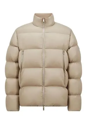 Moncler Tarn Short Down Jacket Beige