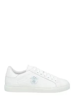 Roberto Cavalli Leather Sneakers - White