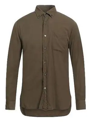 TOM FORD Shirt Military Size Cotton, Cashmere - Green