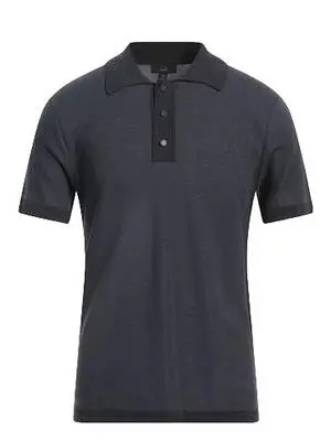 Dunhill Wool And Silk Knit Polo - Blue