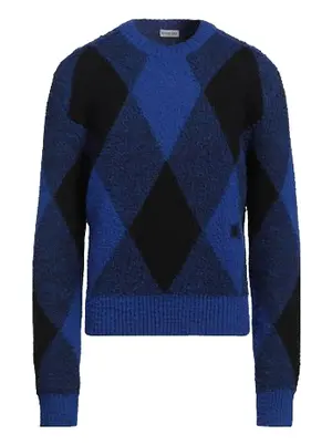 Burberry Geometric Print Wool Sweater - Blue
