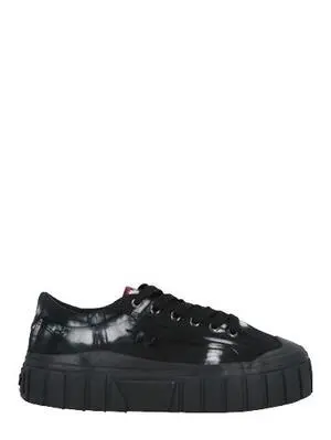 DIESEL® Low-Top Cotton Sneakers Black