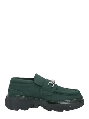 Burberry Loafers In Leather - Green