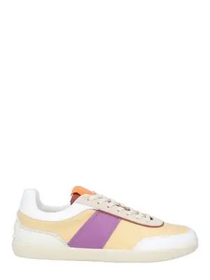 TOD'S Leather Low-top Sneakers - Beige