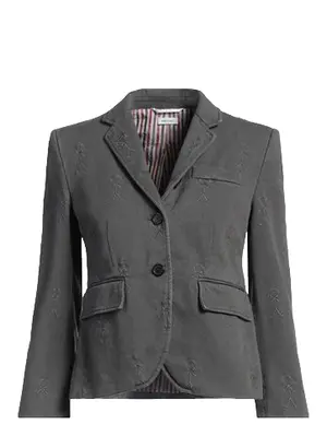 Thom Browne Single-breasted Blazer - Grey