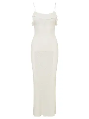 LoveShackFancy Alivia Maxi Dress White