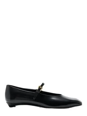 Prada Leather Ballet Flats - Black