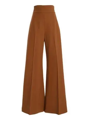 CAROLINA HERRERA Diane High-Rise Wool Wide-Leg Pants