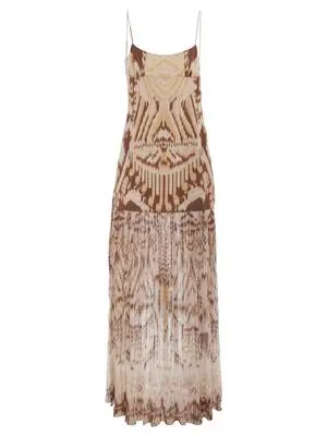ULLA JOHNSON Marisol Printed Silk-Blend Gown