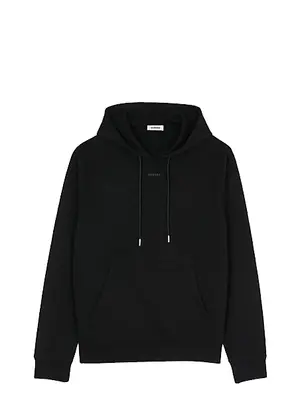 Sandro Tonal-logo Regular-fit Hoody - Noir / Gris