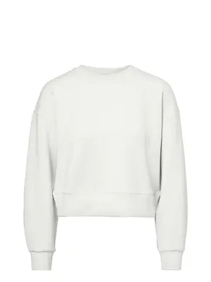 Lululemon Softstreme Oversized Cropped Crewneck Sweatshirt - Bone