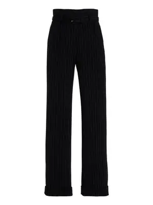 BRANDON MAXWELL The Bowen Tailored Trouser With Self Belt