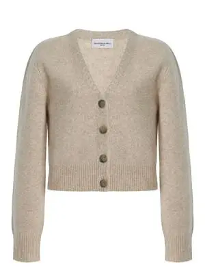 Brandon Maxwell The Sloane Cashmere-silk Cardigan - Taupe