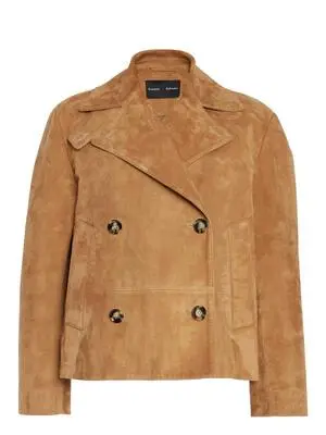 Proenza Schouler Nola Suede Jacket - Tan