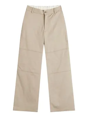 Moncler Gabardine Cotton Stretch Trousers - Beige