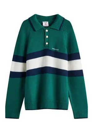 Casablanca Colour Block Polo Shirt - Green