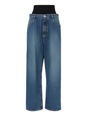 Alaïa High-rise Straight Jeans - Blue