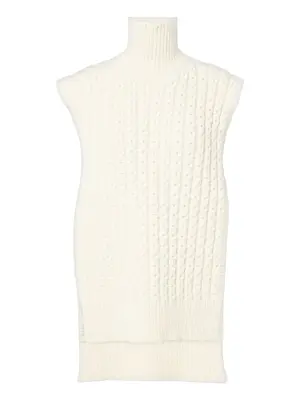 Alaïa Wool Sweater Vest - White