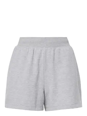 Alo Yoga Low Key Cotton-blend Shorts - Grey