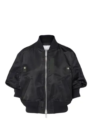 Sacai Technical Twill Blouson Jacket - Black