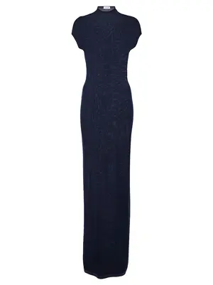Alaïa Cashmere Maxi Dress - Blue