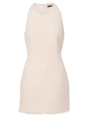 Balmain Tweed Minidress - Pink