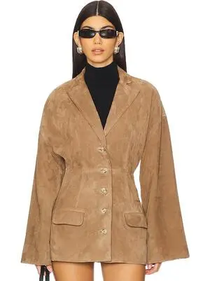 EAVES Salta Suede Jacket Tan