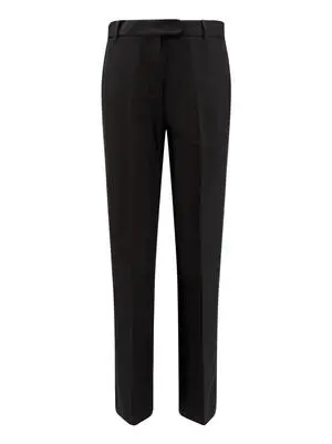 Max Mara Viscose And Cotton Trouser - Black